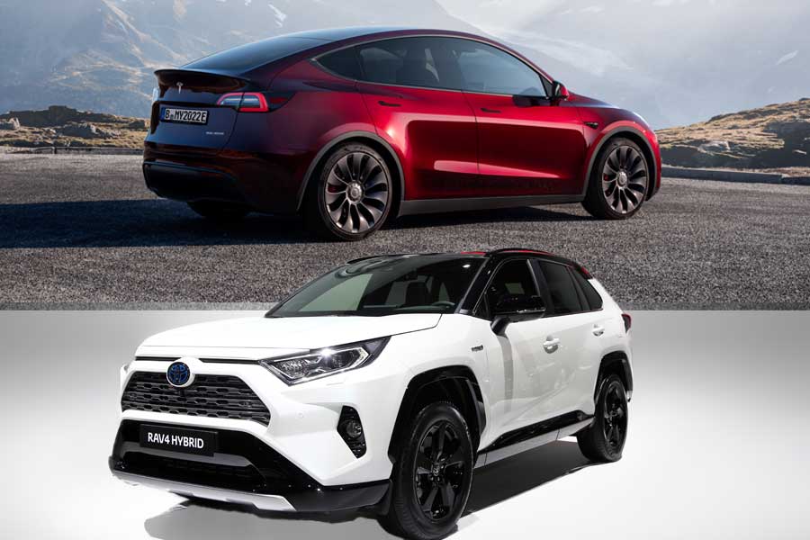 Toyota RAV4 Hybrid vs Tesla Model Y specs comparison | RACV